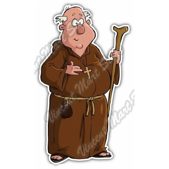 DOPASTICKER Monk Religious Asceticism Pray Prayer Car Sticker Decal ...