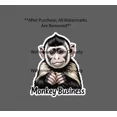 DOPASTICKER Monkey Business Sticker Quote Animal Sticker Phone Sticker ...