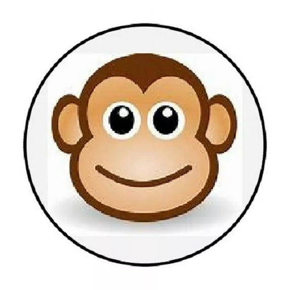 DOPASTICKER Monkey Face !! Stickers Phone Decal Water Bottle Stickers ...