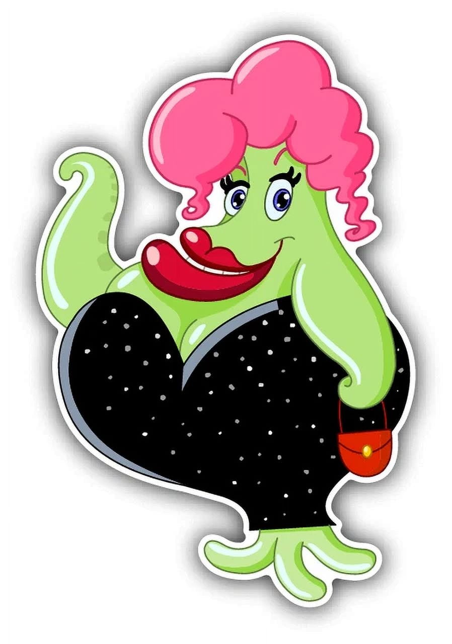 DOPASTICKER Monster Female Cartoon Car Sticker Phone Decal Water Bottle ...