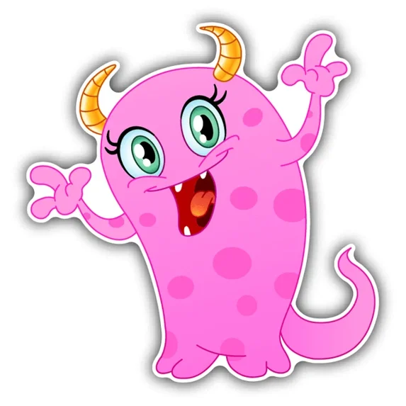 DOPASTICKER Monster Smile Cartoon Car Sticker Phone Decal Water Bottle ...