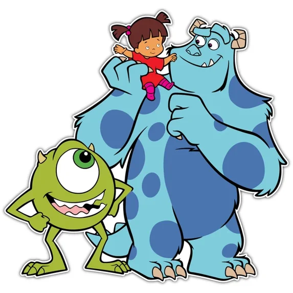 DOPASTICKER Monsters Inc Monster Kids Cartoon Car Window Sticker Decal ...