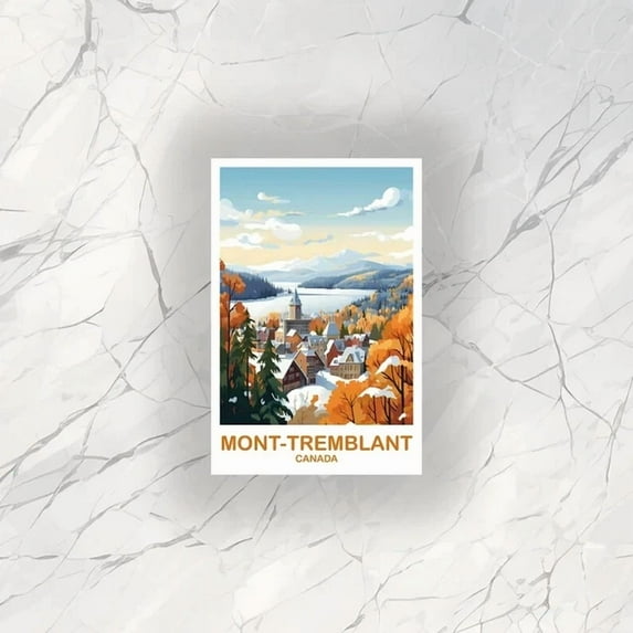 DOPASTICKER Mont-Tremblant Travel Sticker Quebec Cana.Da Art For ...