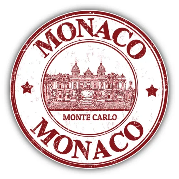 DOPASTICKER Monte Carlo Monaco Grunge Rubber Travel Car Sticker Phone ...