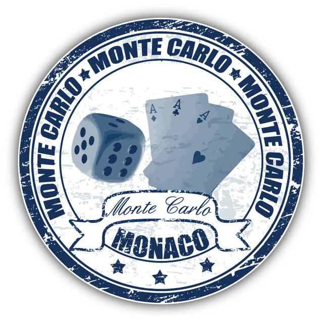 DOPASTICKER Monte Carlo Monaco Grunge Rubber Travel Car Sticker Phone ...