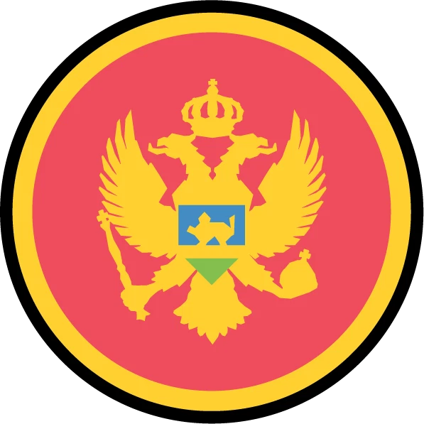 DOPASTICKER Montenegro Flag Circle Sticker Decal Phone Decal Water ...