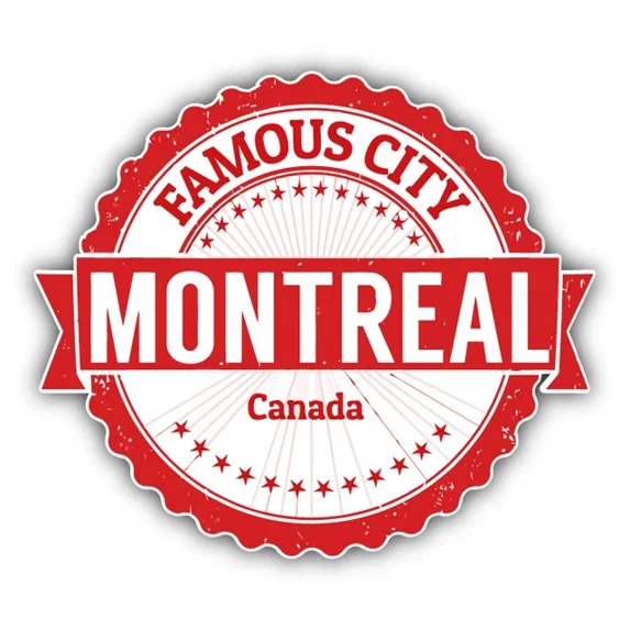 DOPASTICKER Montreal City Canada Grunge Travel Stamp Sticker Decal ...