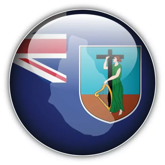 DOPASTICKER Montserrat Flag Label Car Sticker Phone Water Bottle ...