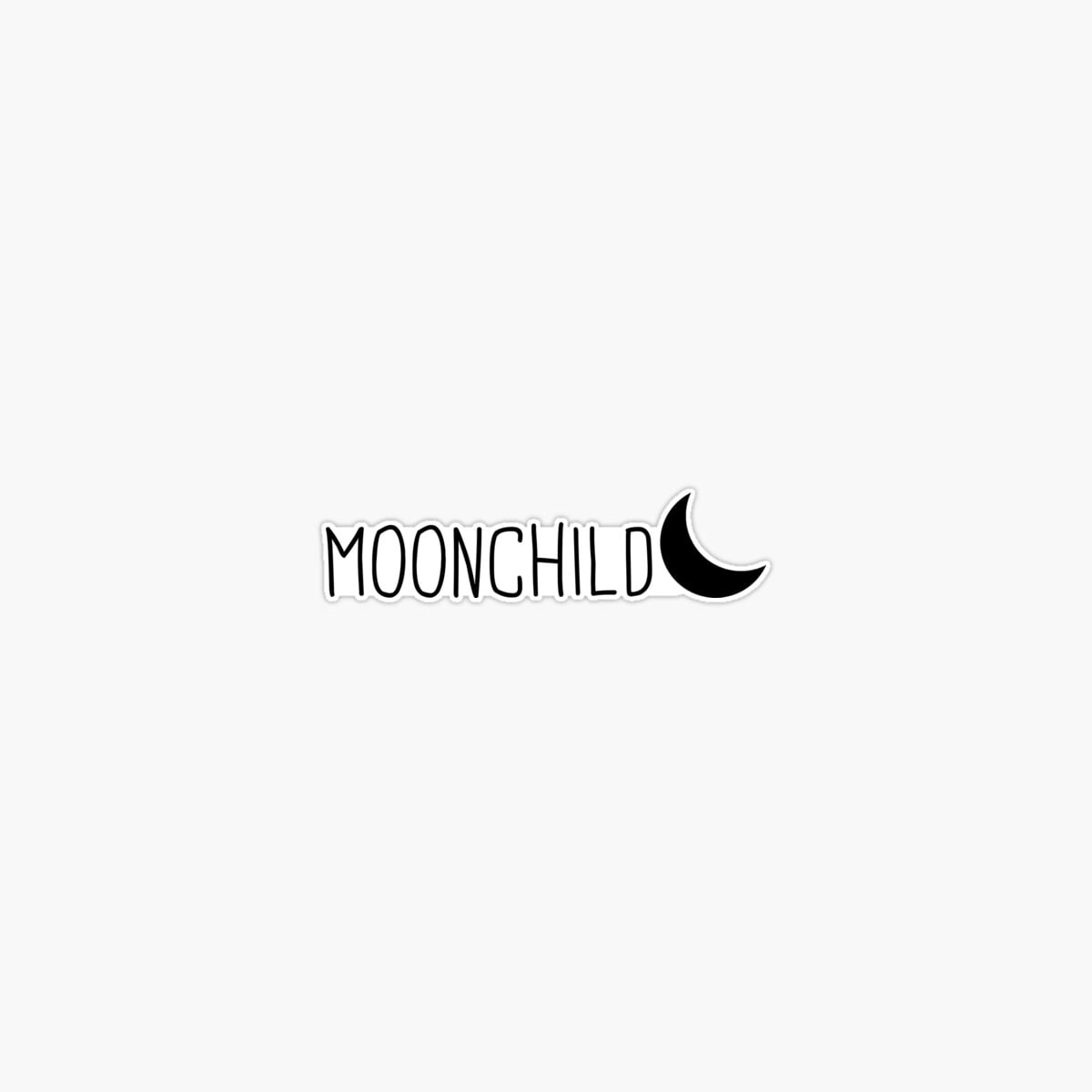 DOPASTICKER Moon Child Sticker, Phone Sticker Water Bottle Sticker Car ...