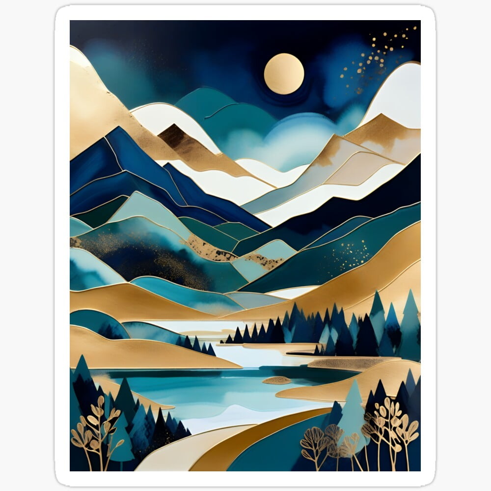 DOPASTICKER Moon Glow Sticker, Decorate Laptops, Water Bottles, And ...