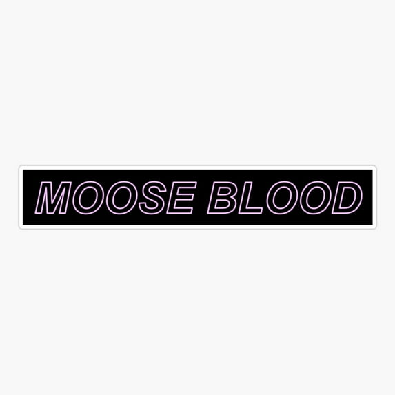 DOPASTICKER Moose Blood Pink Logo Sticker, Phone Sticker Car Sticker ...