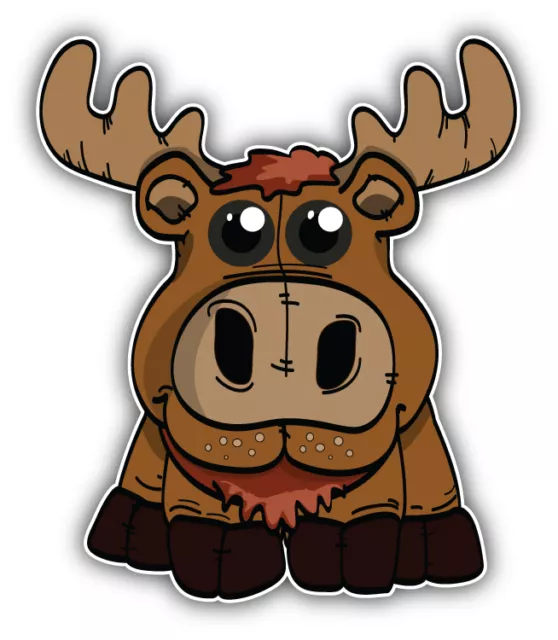 DOPASTICKER Moose Head Sticker Decal Phone Decal Water Bottle Stickers ...