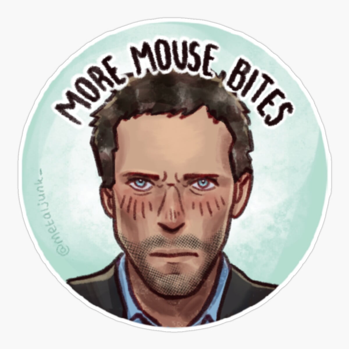 DOPASTICKER More Mouse Bites Sticker, Phone Sticker Water Bottle ...