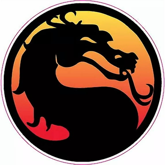 DOPASTICKER Mortal Kombat Dragon Logo Window Sticker, Phone Stickers ...