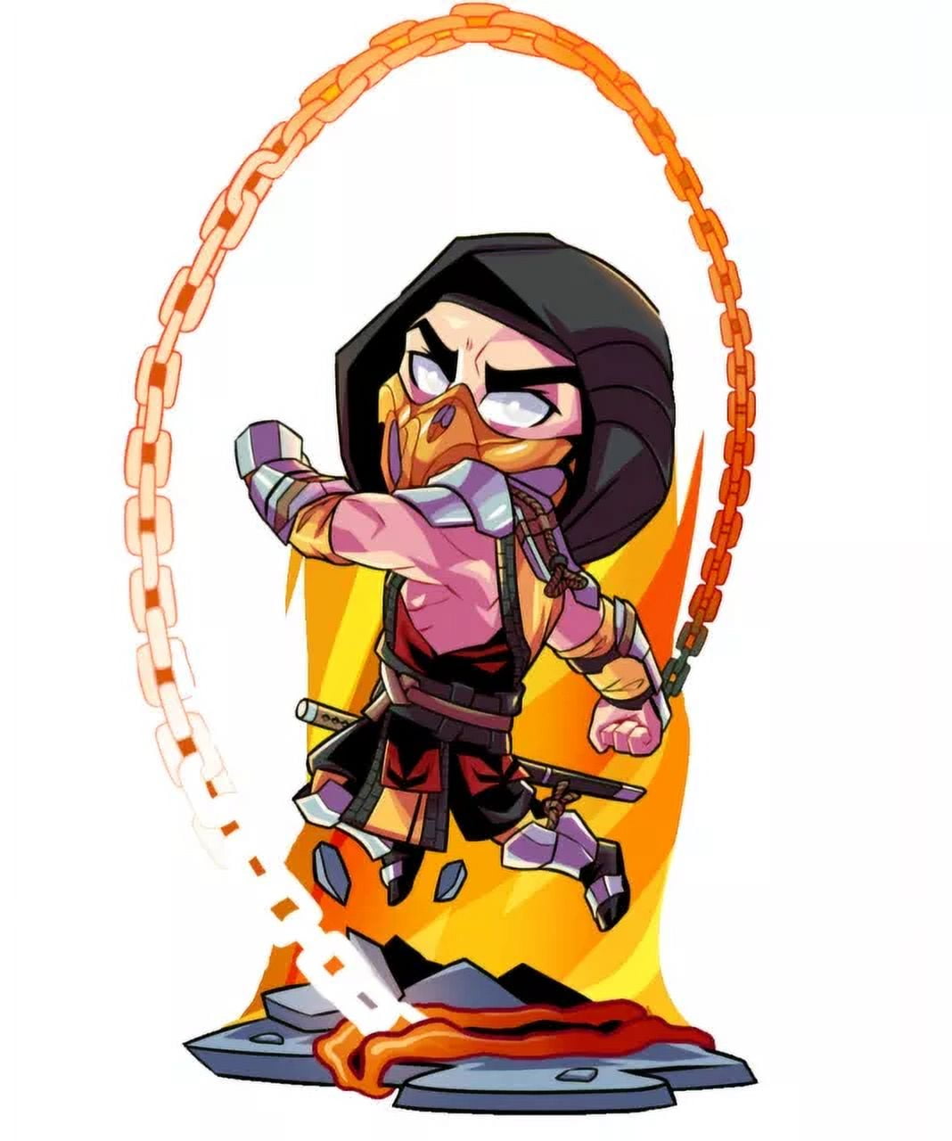 DOPASTICKER Mortal Kombat Scorpion Attack Decorative Laptop, Phone Stickers, Waterproof Stickers ...