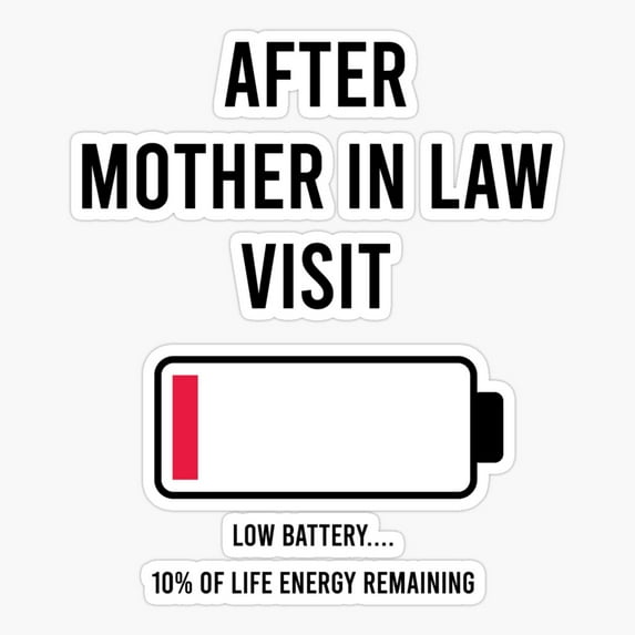 DOPASTICKER Mother In Law Quotes Sticker, Phone Sticker Water Bottle ...