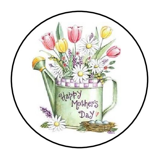 DOPASTICKER Mother'S Day Stickers Watering Can Flowers Phone Decal ...