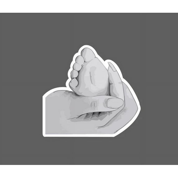 DOPASTICKER Mother Sticker Baby Foot Motherhood Life Love Sticker Phone ...