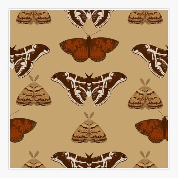 DOPASTICKER Moths Sticker, Phone Sticker Water Bottle Sticker Car ...