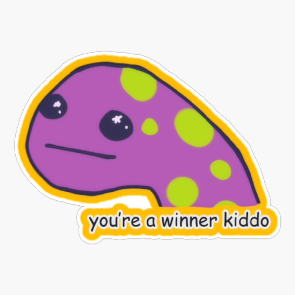 DOPASTICKER Motivational Lizard Sticker, Phone Sticker Water Bottle ...