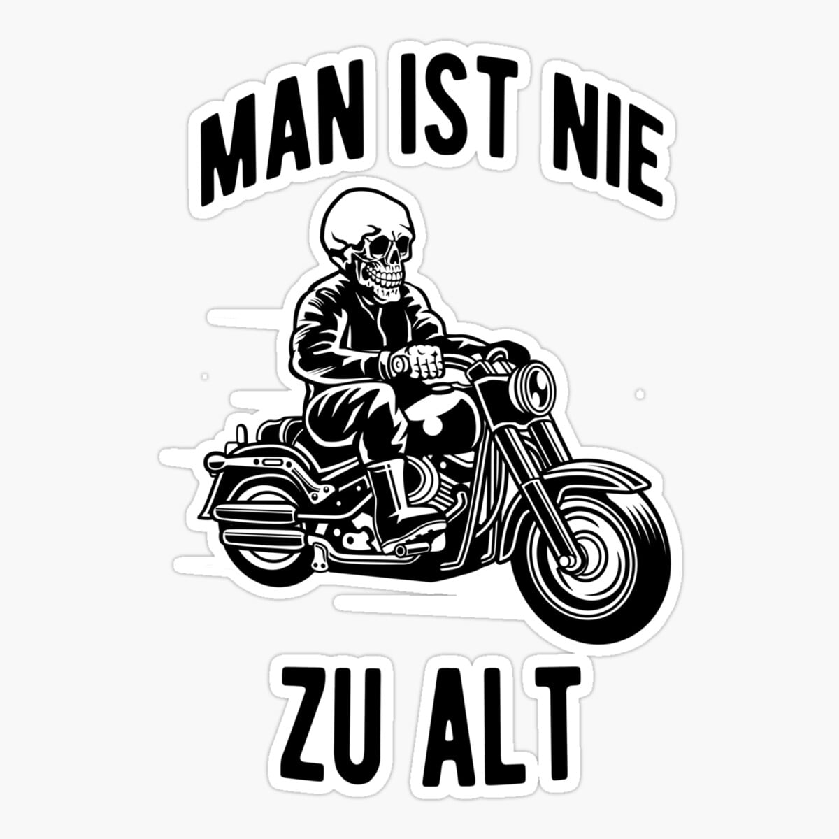 DOPASTICKER Motorbik.E Grandpa Grandfather Bik.E Motorcyclist Sticker ...