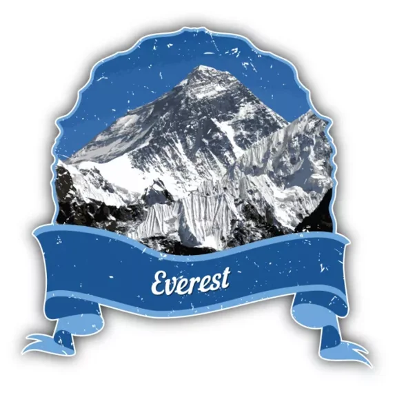 DOPASTICKER Mount Everest World Landmark Grunge Travel Car Sticker ...