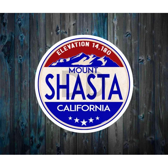 DOPASTICKER Mount Shasta California Sticker, Phone Sticker, Latop ...