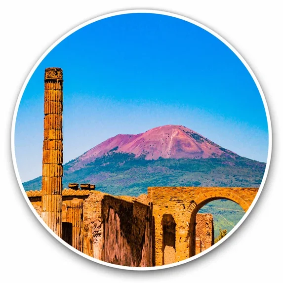 DOPASTICKER Mount Vesuvius Italy Pompeii Cool Gift Decorative Laptop ...