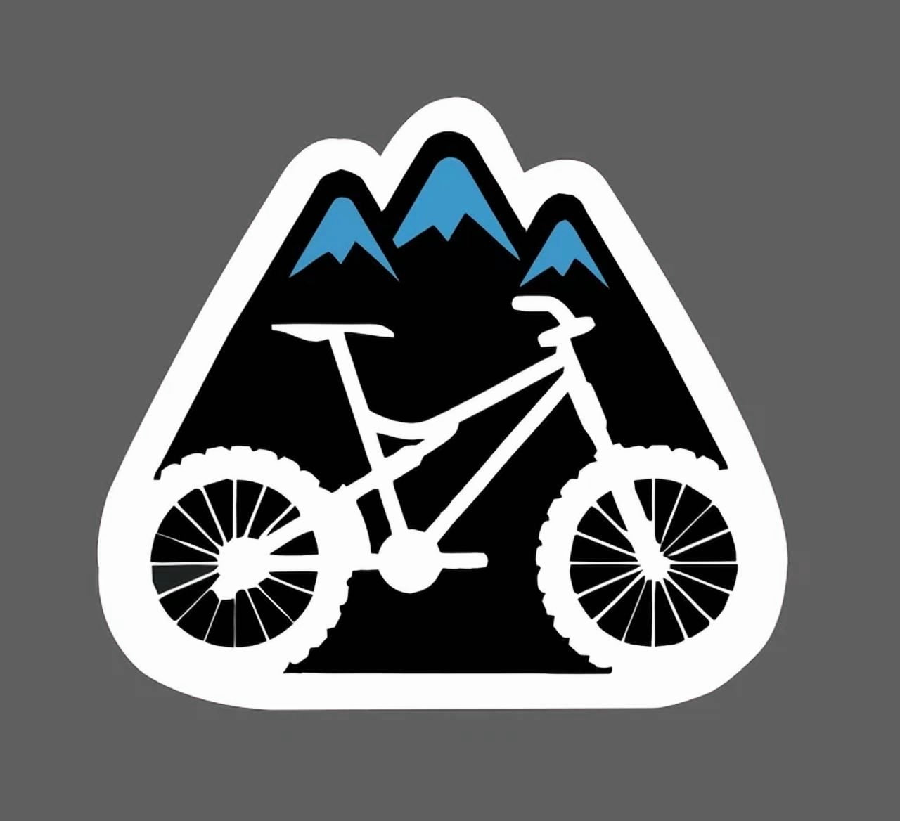 DOPASTICKER Mountain Biking Sticker Trails Sticker Phone Sticker, Latop ...