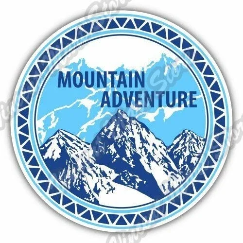 DOPASTICKER Mountain Climbing Adventure Camp Car Window Sticker Decal ...
