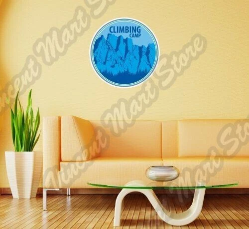 DOPASTICKER Mountain Climbing Mountaineering Camp Wall Sticker Room ...