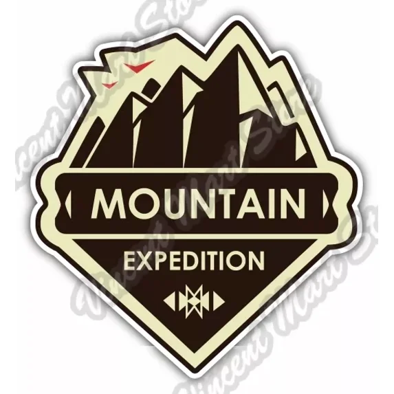 DOPASTICKER Mountain Expedition Camp Camping Outdoor Car Sticker Decal ...