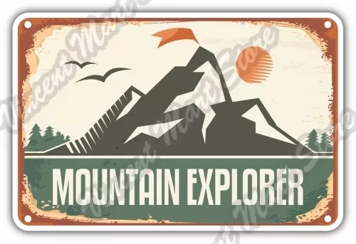 DOPASTICKER Mountain Explorer Camping Adventure Outdoor Car Sticker ...
