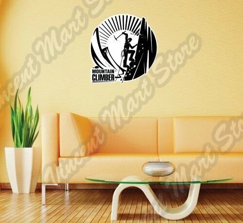DOPASTICKER Mountain Rock Climbing Camping Outdoor Camp Wall Sticker ...