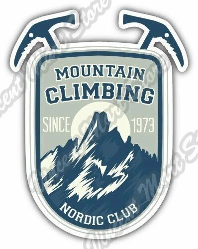 DOPASTICKER Mountain Rock Climbing Nordic Club Camping Car Sticker ...