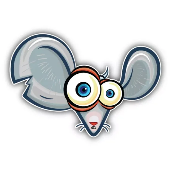 DOPASTICKER Mouse Head Sticker Decal Phone Decal Water Bottle Stickers ...