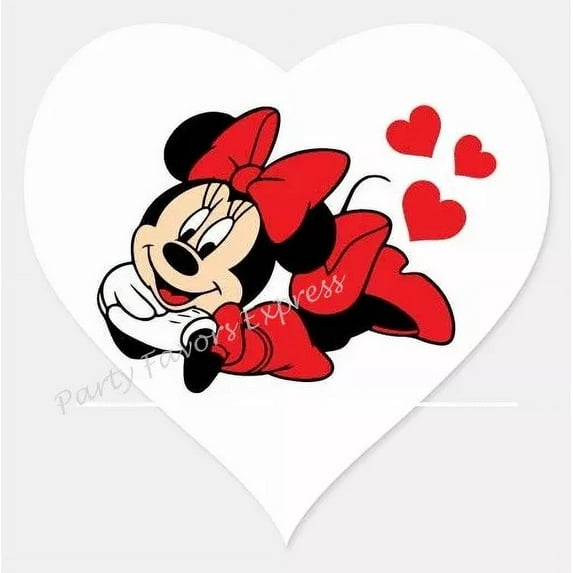 DOPASTICKER Mouse Hearts - (Heart Shaped) Decorative Laptop, Phone ...