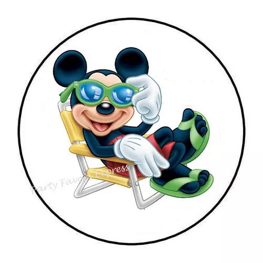DOPASTICKER Mouse On Beach Chair Stickers Favors Phone Decal Water ...