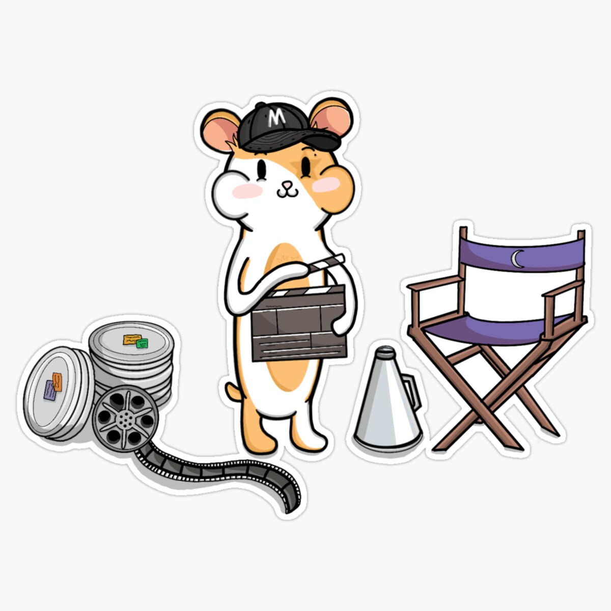 DOPASTICKER Movie Hamster Sticker, Phone Sticker Car Stickers, Birthday ...