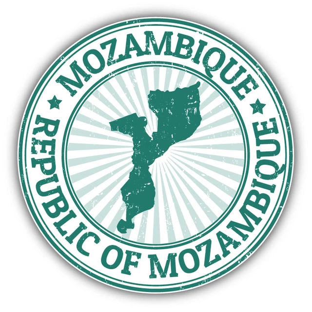 DOPASTICKER Mozambique Map Grunge Rubber Car Sticker Phone Decal Water Bottle Stickers, Cars ...