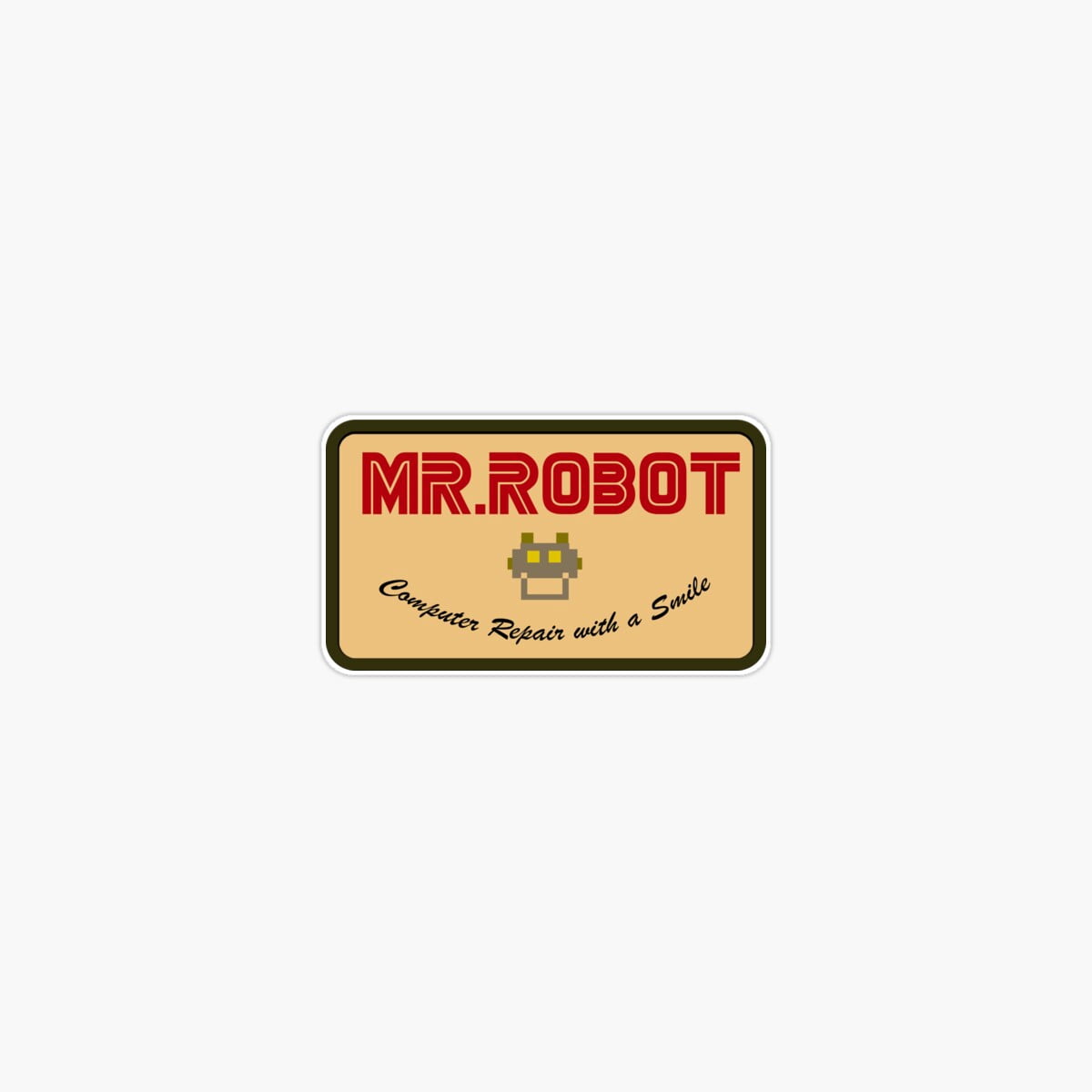 DOPASTICKER Mr. Robo Tag Sticker, Phone Sticker Water Bottle Sticker ...
