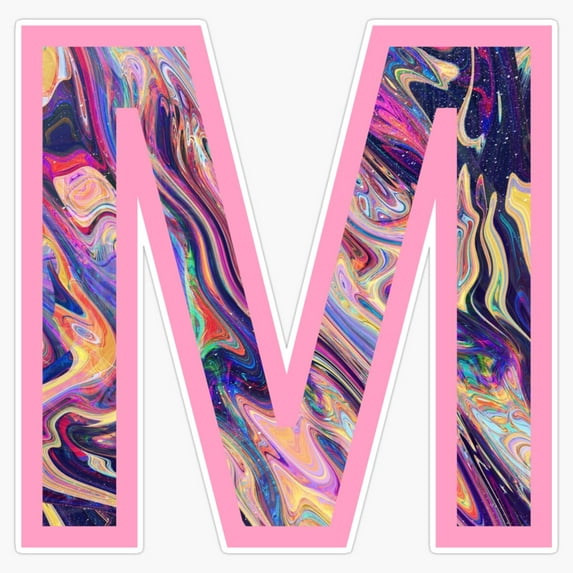 DOPASTICKER Mu Greek Letter Sticker, Phone Sticker Water Bottle Sticker ...