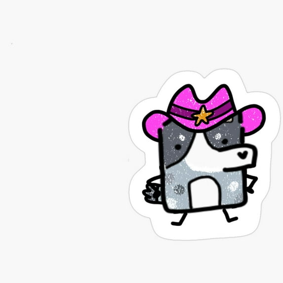 DOPASTICKER Muffin In Cowboy Hat Sticker Waterproof Sticker For Water ...