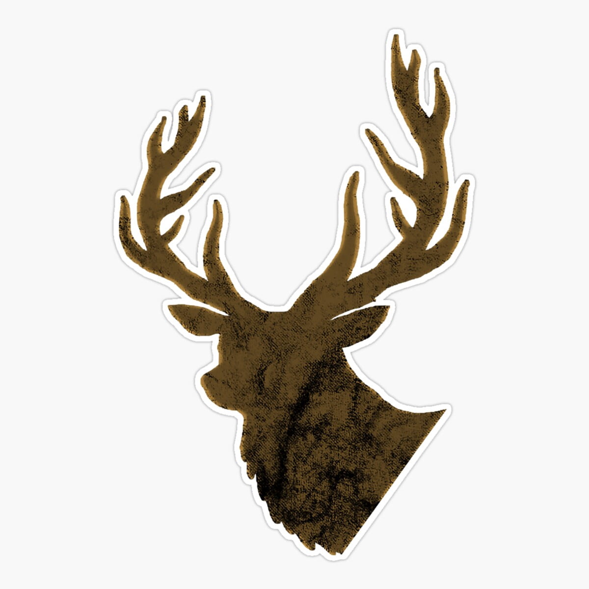 DOPASTICKER Mule Deer Hunting Season Antlers Sticker, Phone Sticker Car ...