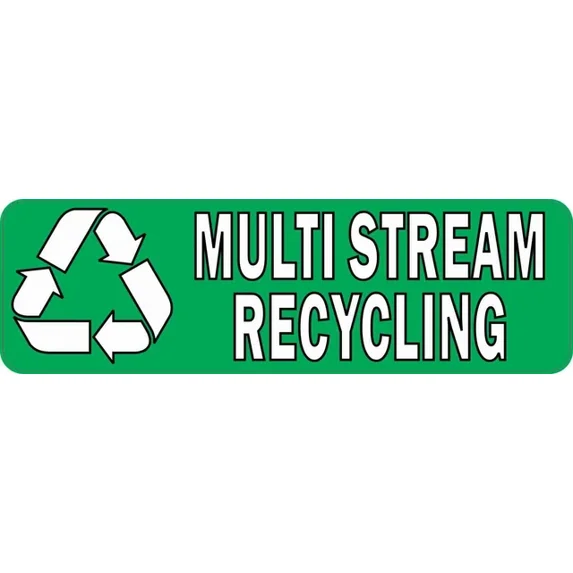 DOPASTICKER Multi Stream Recycling Sticker Phone Sticker, Latop Sticker ...
