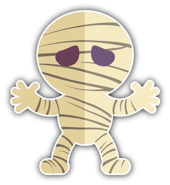 DOPASTICKER Mummy Kid Cartoon Car Sticker Phone Decal Water Bottle ...