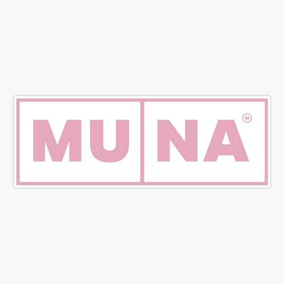 DOPASTICKER Muna, Silk Chiffon, Baby Pink Logo Sticker, Phone Sticker ...