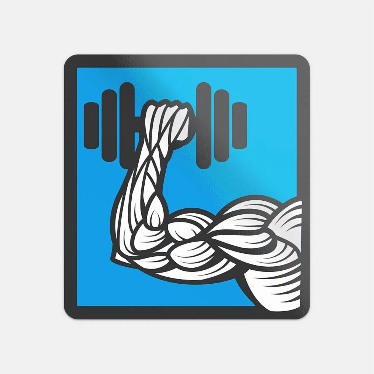 DOPASTICKER Muscle Gym Sticker Decal Phone Decal Water Bottle Stickers ...
