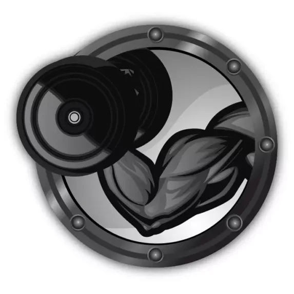 DOPASTICKER Muscular Bicep Flexing Arm Curl Gym Sport Sticker Decal ...