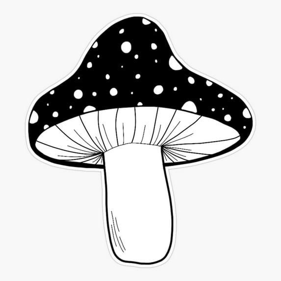 DOPASTICKER Mushroom 1 Sticker, Phone Sticker Water Bottle Sticker Car ...
